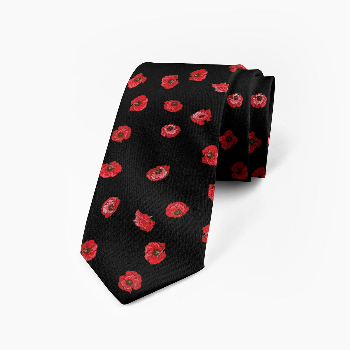 Red Poppy neck tie | Accessories for Anzac Day and Remembrance Day ...